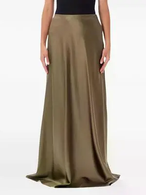 Ralph Lauren Satin-finish Flared Skirt - Neutrals