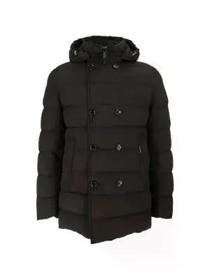 MOORER Florio-kn Double-breasted Padded Coat - Black