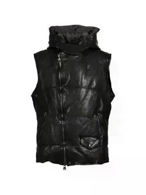 Yohji Yamamoto X Isamu Katayama Backlash Leather Hooded Vest