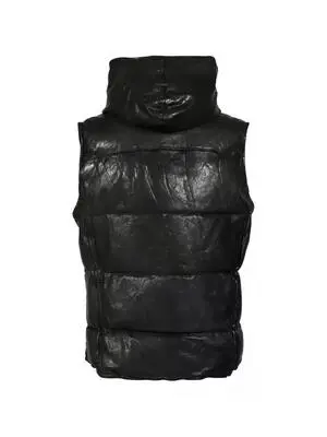 Yohji Yamamoto X Isamu Katayama Backlash Leather Hooded Vest