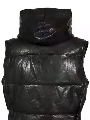 Yohji Yamamoto X Isamu Katayama Backlash Leather Hooded Vest