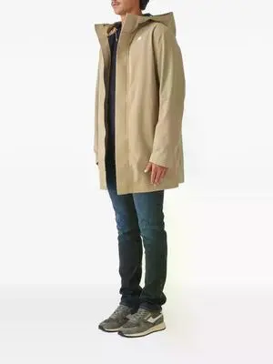K-WAY Marlyn Hooded Logo-print Coat