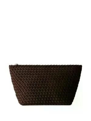 NAGHEDI Portofino Large Cosmetic Clutch Bag - Brown