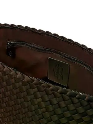 NAGHEDI Portofino Large Cosmetic Clutch Bag - Brown