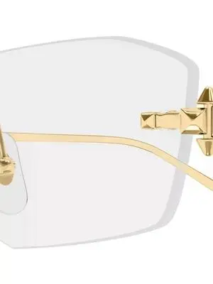 Cartier Clash De Rimless Geometric-frame Glasses
