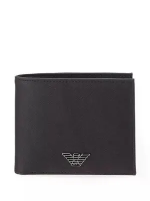 Emporio Armani Logo-plaque Bifold Wallet - Brown
