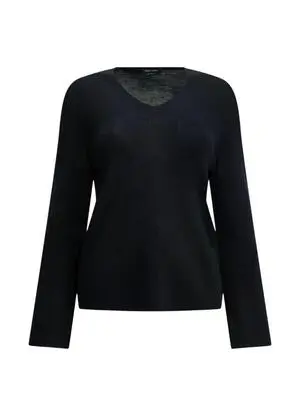 Saint James Bréhat V-neck Sweater - Blue