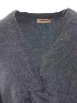 TWINSET Knot-detail V-neck Sweater