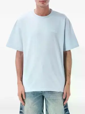 REPRESENT Logo-print Cotton T-shirt - Blue