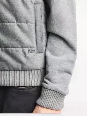 FAY Quilted Ribbed-trim Jacket