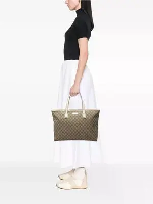 Gucci 2000-2015 Large Gg Supreme Tote Bag - Neutrals