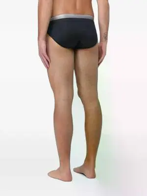 Emporio Armani Logo-waistband Drawstring Swim Briefs
