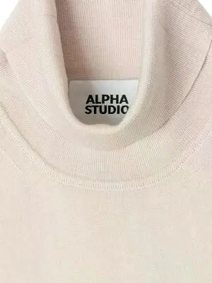 Alpha Studio Roll-neck Wool Sweater