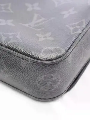 LOUIS VUITTON 2010s Trio Messenger Monogram Eclipse Messenger Bag