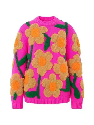 WALTER VAN BEIRENDONCK Flower Power Sweater - Pink