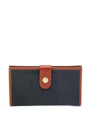 Fendi Striped Bifold Wallet - Black