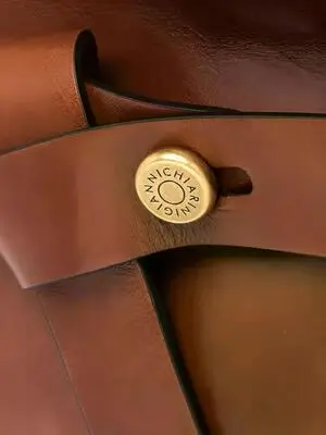 GIANNI CHIARINI Miranda Belted Leather Tote Bag