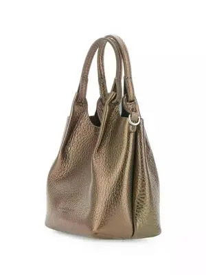 GIANNI CHIARINI Dua Metallic Leather Tote Bag