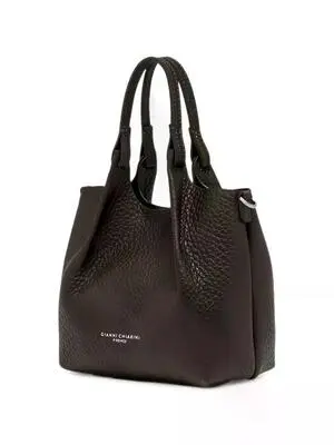 GIANNI CHIARINI Grained Leather Tote Bag