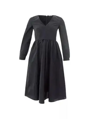 LARDINI V-neck A-line Midi Dress