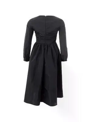 LARDINI V-neck A-line Midi Dress