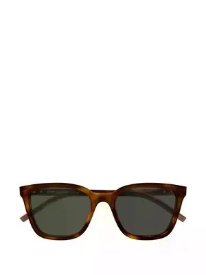 Saint Laurent Tortoiseshell-effect Square-frame Sunglasses - Brown