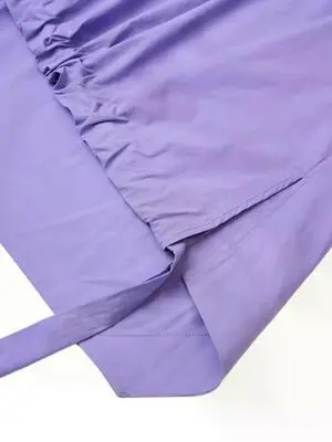 PSOPHIA Ruffled Asymmetric-hem Polo