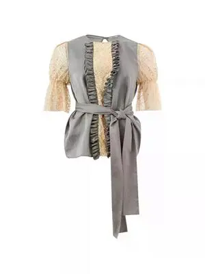 LARDINI Ruffled Blouse