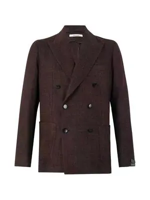 Tagliatore Double-breasted Peak-lapel Blazer - Brown