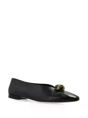 JIMMY CHOO Margot Crystal-embellished Ballet Flats