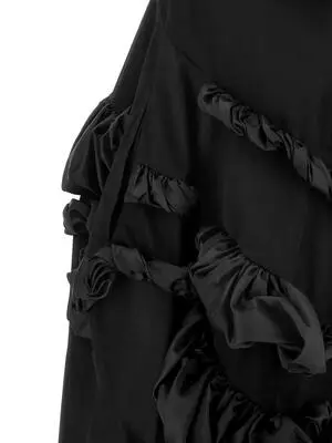 Comme Des Garçons Ruffled Asymmetrical Mini Dress