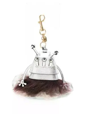 ANYA HINDMARCH Space Creature Antennae Lobster-claw-fastening Keyring - Silver