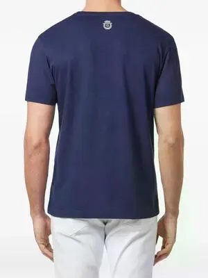 BILLIONAIRE Palm-print Crest-motif T-shirt