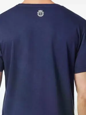 BILLIONAIRE Palm-print Crest-motif T-shirt