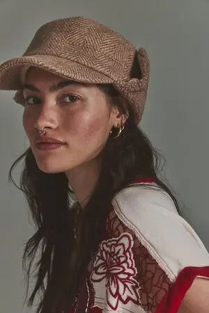 Free People Cozy Convertible Cadet Hat - Beige