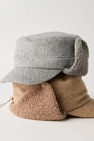 Free People Cozy Convertible Cadet Hat - Grey