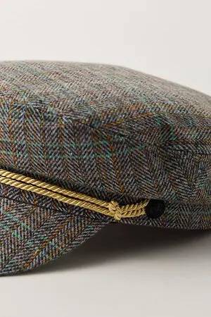 Free People Heritage Plaid Cadet Hat