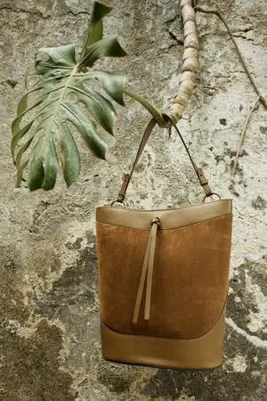 Ulla Johnson Esme Bucket Bag - Tapenade