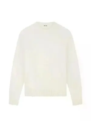 OLAF Logo-print Crew-neck Sweater - White