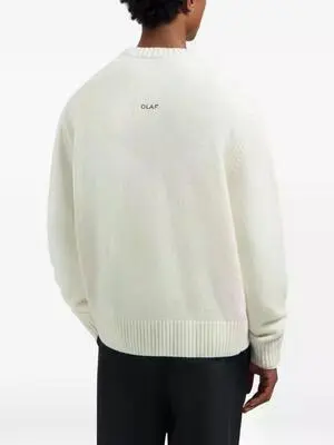 OLAF Logo-print Crew-neck Sweater