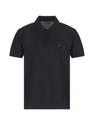 Emporio Armani Logo-detail Cotton Polo Shirt