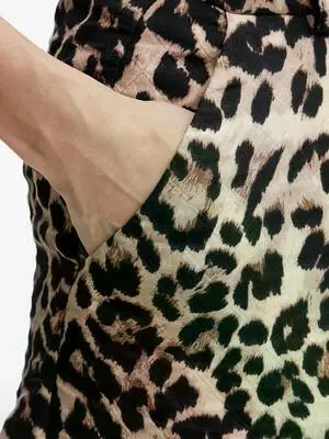 MORGAN Leopard-print Mini Shorts