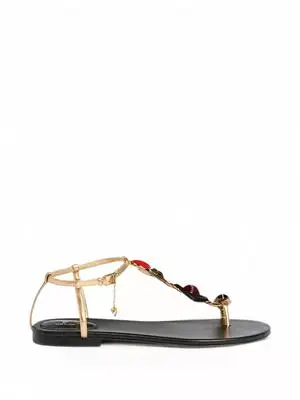 Emilio Pucci Bijoux Leather Sandals - Gold