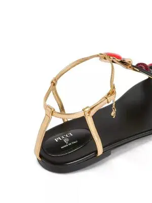 Emilio Pucci Bijoux Leather Sandals