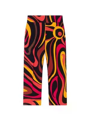 EMILIO PUCCI Marmo-print Capri Pants