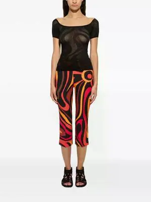 Emilio Pucci Marmo-print Capri Pants
