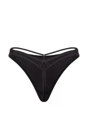 Marlies Dekkers Lace Strap Thong - Black