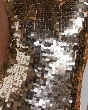 Mac Duggal Sleeveless Sequin Column Gown