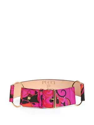 Emilio Pucci Orchidee Print Belt