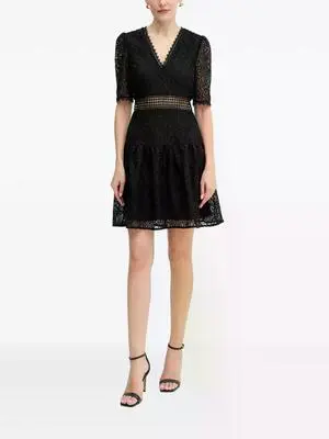 MORGAN V-neck Lace Mini Dress